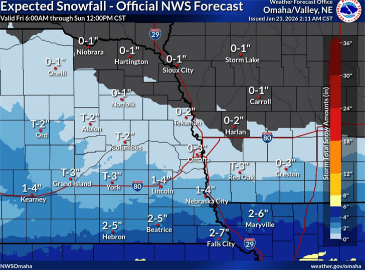 NWS advises ahead of dangerous cold and snow potential - SANDHILLS ...